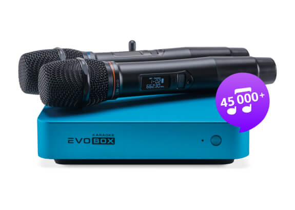 Professional karaoke with microphones EVOBOX Plus – Studio Evolution