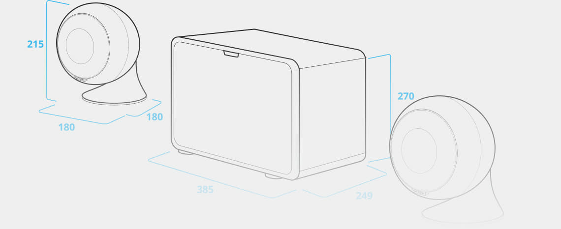 Audio system for karaoke EvoSound Sphere 2.1 — Studio Evolution